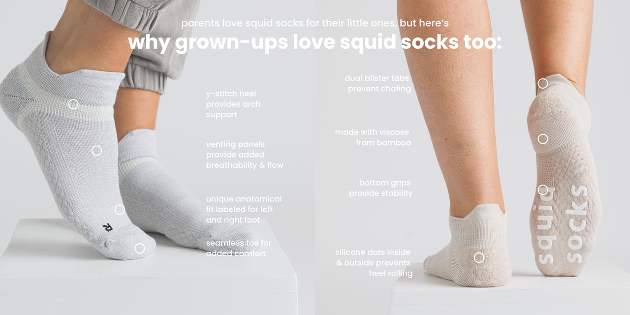 Socks That Stay On | No-Slip Socks for Kids & Adults | Squid Socks®
